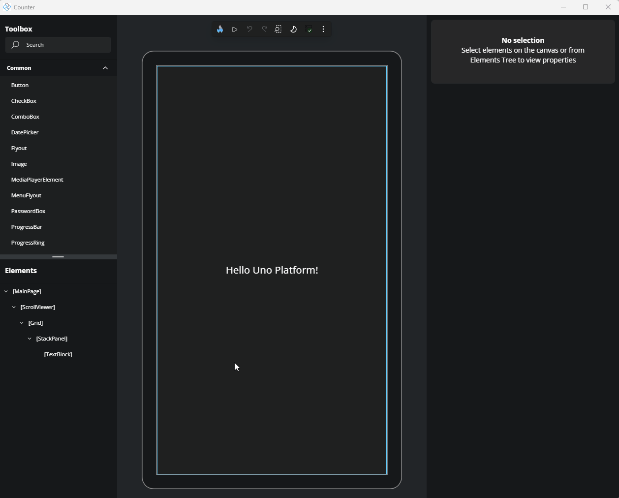 Create a Counter App with Hot Design®